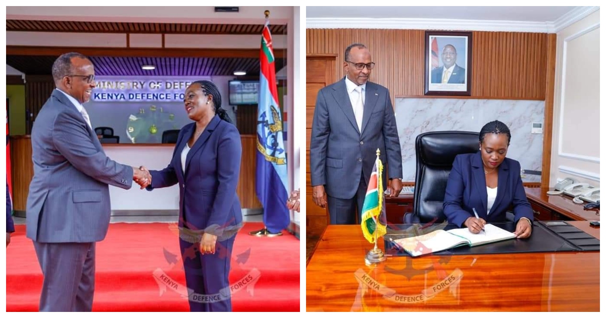 Aden Duale Hands Over Defence CS Seat to Soipan Tuya, Wishes Her Well ...